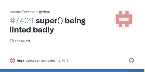 Super Being Linted Badly · Issue 7409 · Microsoftvscode Python · Github