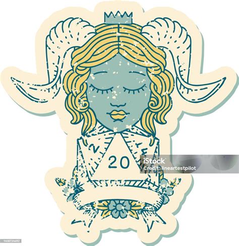 자연스러운 20 D20 롤 일러스트레이션으로 타이플링 굴리기에 대한 스톡 벡터 아트 및 기타 이미지 굴리기 명랑한 문신