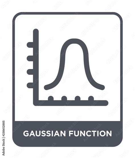 Gaussian Function Icon Vector Stock Vector Adobe Stock