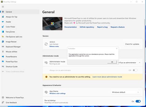 Pin Then Start Program · Issue 15502 · Microsoftpowertoys · Github