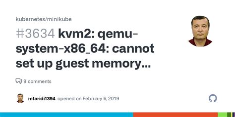 Kvm2 Qemu System X8664 Cannot Set Up Guest Memory Pcram Cannot