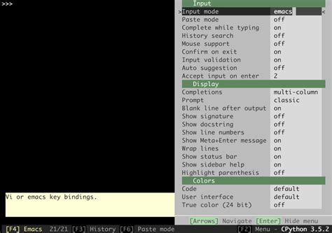 Pythonメモ 補完等ができるreplのptpythonを使ってみる もた日記
