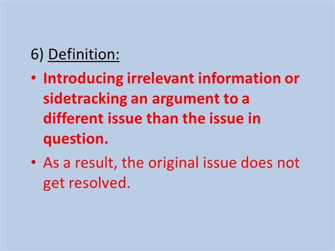 Irrelevant Definition