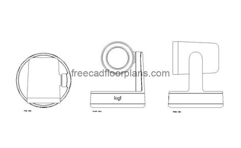 Logitech Rally Camera Free Cad Drawings