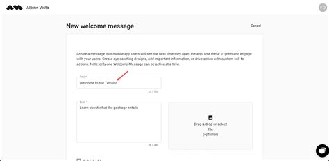 How To Add A Welcome Message