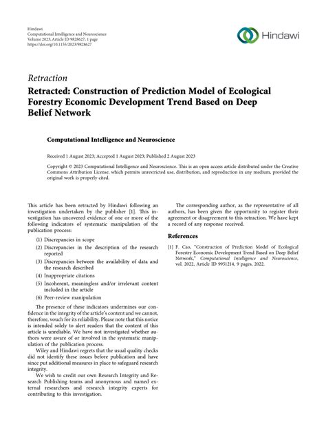pdf retracted construction of prediction model of ecological