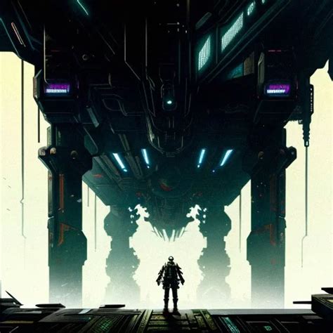 Ai Art Generator Tsutomu Nihei Big Structure Underground Inside