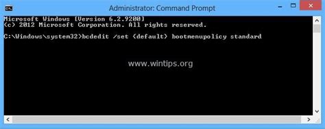 how to enable the f8 key in windows 10 8 os