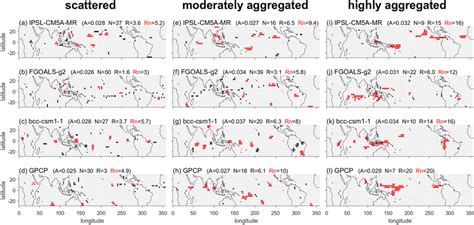 Spatial Distribution Of Convective Regions For The A D Minimum E H Download Scientific