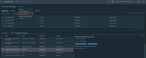 How To Delete An Esxi Component In Vsphere Lifecycle Manager Vlcm Depot