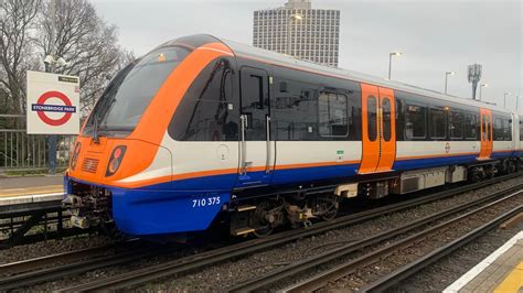 London Overground Class 710375 In Service Departing Stonebridge Park