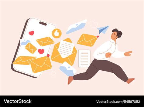 spam overload information infobesity royalty free vector