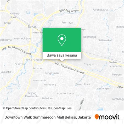 Cara Ke Downtown Walk Summarecon Mall Bekasi Di Kota Bekasi Menggunakan