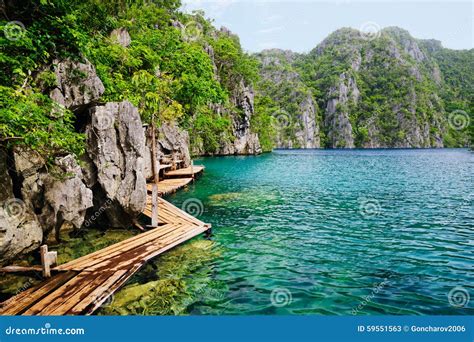 Philippines Coron Island Kayangan Lake Stock Image Image Of Island