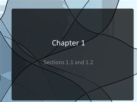 Ppt Chapter 1 Sections 11 And 12 Objectives To Use The Order Of