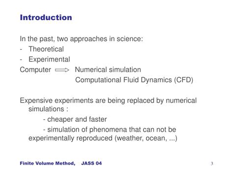 Ppt Introduction To Numerical Simulation Of Fluid Flows Powerpoint