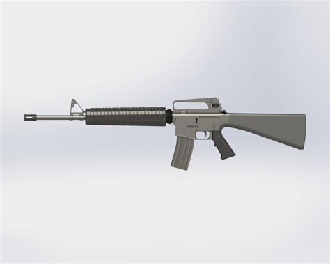 🏹 M16 Assult Rifle・ Stl File For 3d Printing・cults