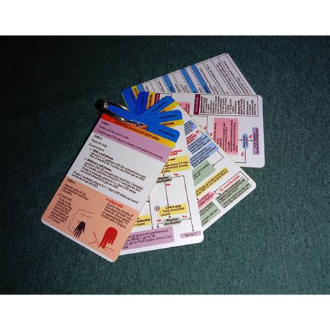 SET 7 5 Cards PEDIATRIC BLS And PEDIATRIC Cardiac Arrest Algorith