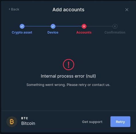 bug internal process error null · issue 2555 · ledgerhq ledger live