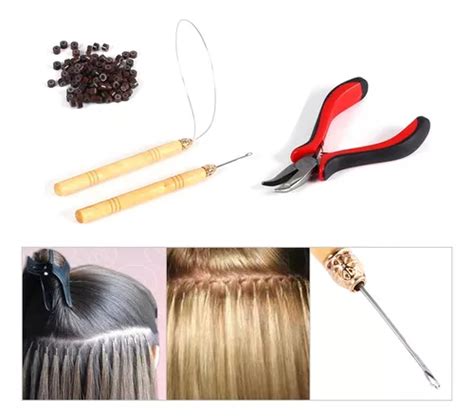 Kit De Pinza Gancho Y Grapas Para Extensiones De Cabello Mercadolibre