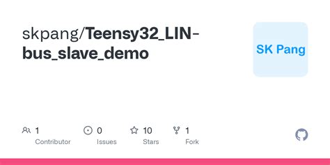 Github Skpang Teensy Lin Bus Slave Demo