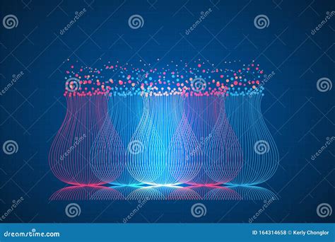 Big Data Visualization And Analysis Abstract Digital Technology Stock Photo Image Of Flow