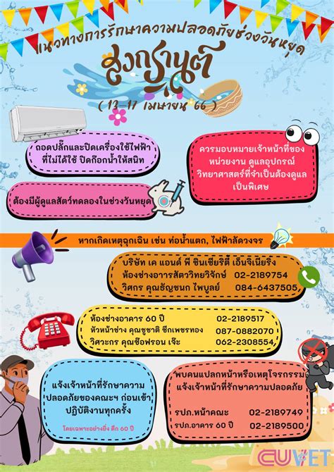 👮‍♂️ แนวทางการรักษาความปลอดภัย คณะสัตวแพทยศาสตร์ จุฬาฯ