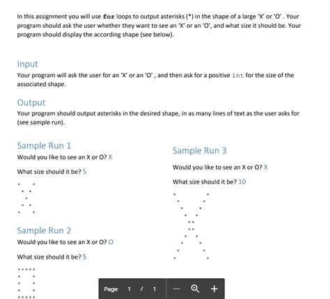 Solved In This Assignment You Will Use For Loops To Output Chegg