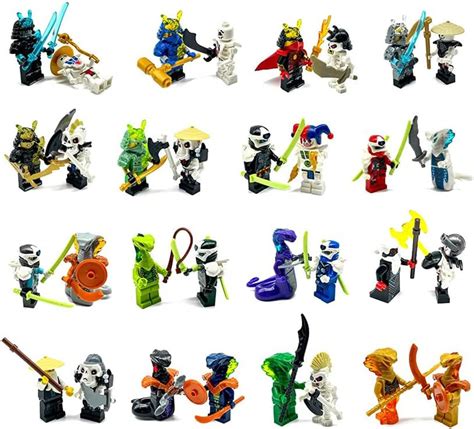 Buy 32 Pcs Action Figure Stitching Figure Pack Ninja Anime Movie Fans Battle Stitching Figures