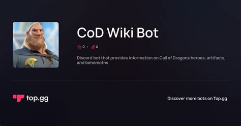 Add Cod Wiki Bot Discord Bot The 1 Discord Bot And Discord App List