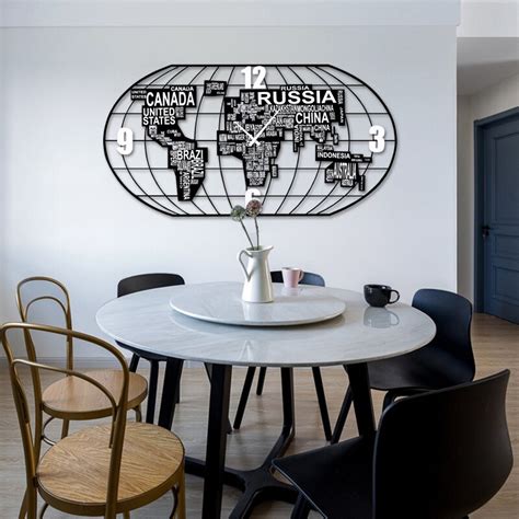 Продвижение Relogios де Parede часы настенный мир часы карта немой