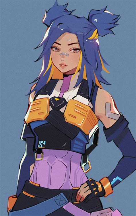 Neon Valorant Drawn By Hyoon Sockgyu Danbooru