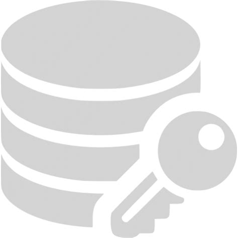 Light Gray Data Encryption Icon Free Light Gray Database Icons