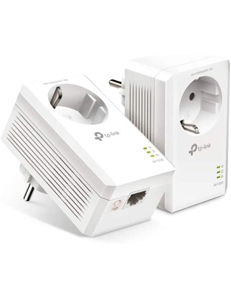 Kit Powerline Tp Link Tl Pa7017p Con Presa Passante Schuko Ethernet