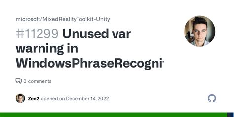 Unused Var Warning In Windowsphraserecognitionsubsystem · Issue 11299