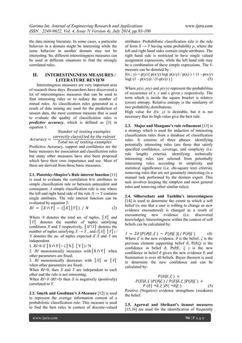 Interestingness Measures In Rule Mining A Valuation Pdf