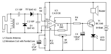 Giga Hertz Signal Detector Detector Electronics Basics Circuit Diagram