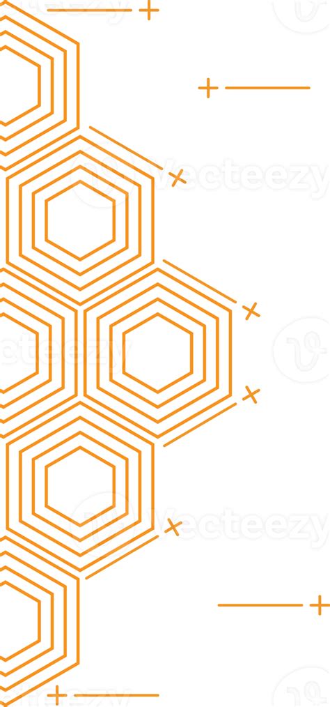 Modern Geometric Hexagonal Shape Design 17339979 Png