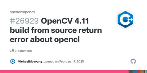 Opencv 411 Build From Source Return Error About Opencl · Issue 26929 · Opencvopencv · Github