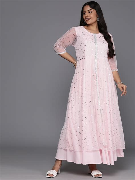 Buy A Plus By Ahalyaa Plus Size Conversational Print A Line Maxi Ethnic