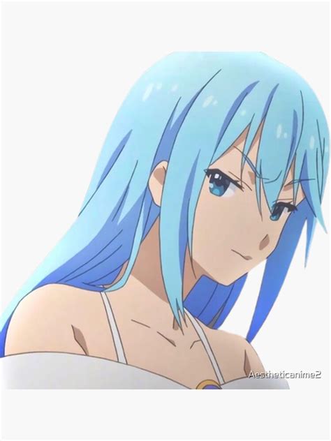 Aqua Mad Konosuba Sticker For Sale By Aestheticanime Redbubble