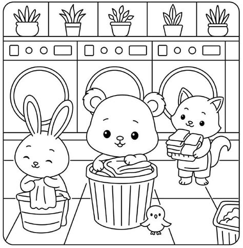 Adorable Cuddly Friends Coloring Page Download Print Or Color Online For Free