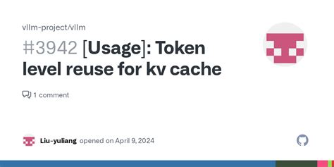 Usage Token Level Reuse For Kv Cache Issue Vllm Project Vllm GitHub
