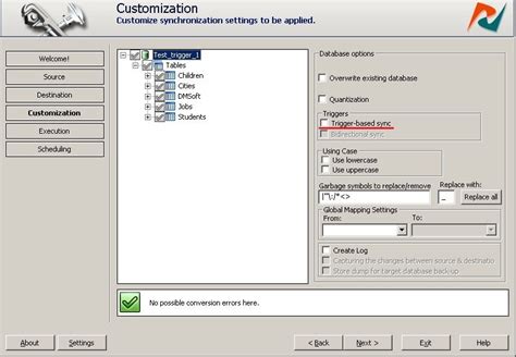 Trigger Based Database Synchronization