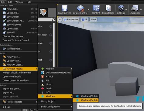 differences in unrealengine build targets let us go abroad