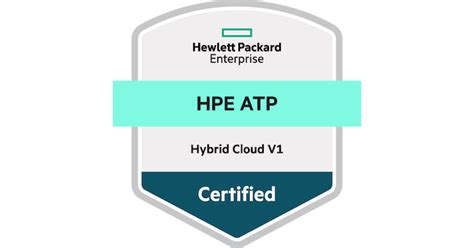 Hpe Atp Hybrid Cloud V1 Credly
