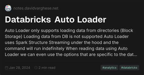 Databricks Auto Loader