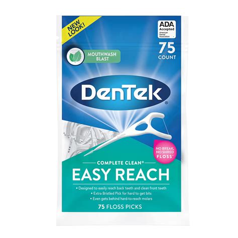 Dentek Complete Clean Easy Reach Angled Floss Picks No