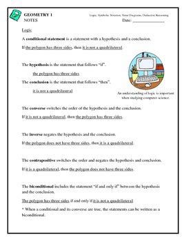 Geometry Logic Symbolic Notations Venn Diagrams By CHPS TPT