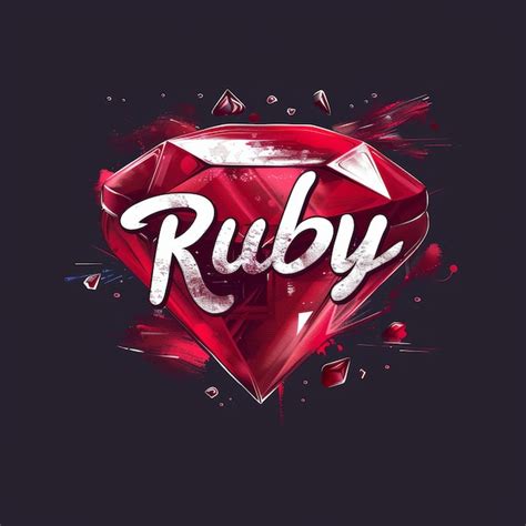 Ruby Precious Gem Brand Logo Generative Ai Premium Ai Generated Image